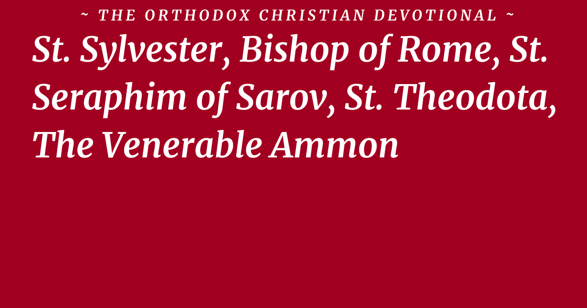 Prologue — The Orthodox Christian Devotional